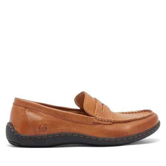 Born | Shoes | Born Mens Simon Ii Tan Full Grain Leather Penny Loafers ...